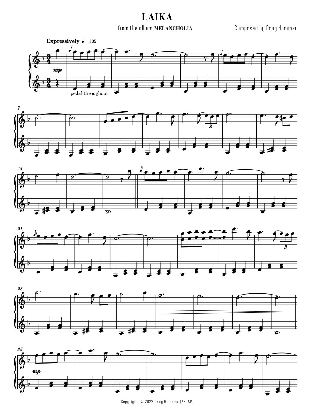 Laika – Doug Hammer Music